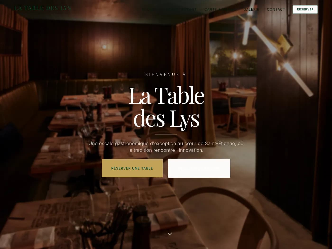 Gourmet Bistro Webpage