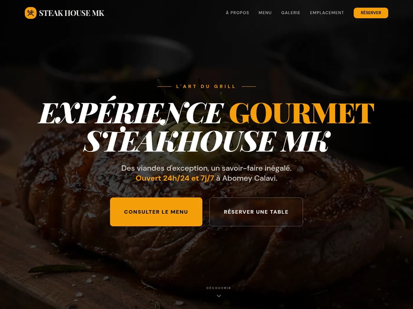 Le Gourmet Bistro Site