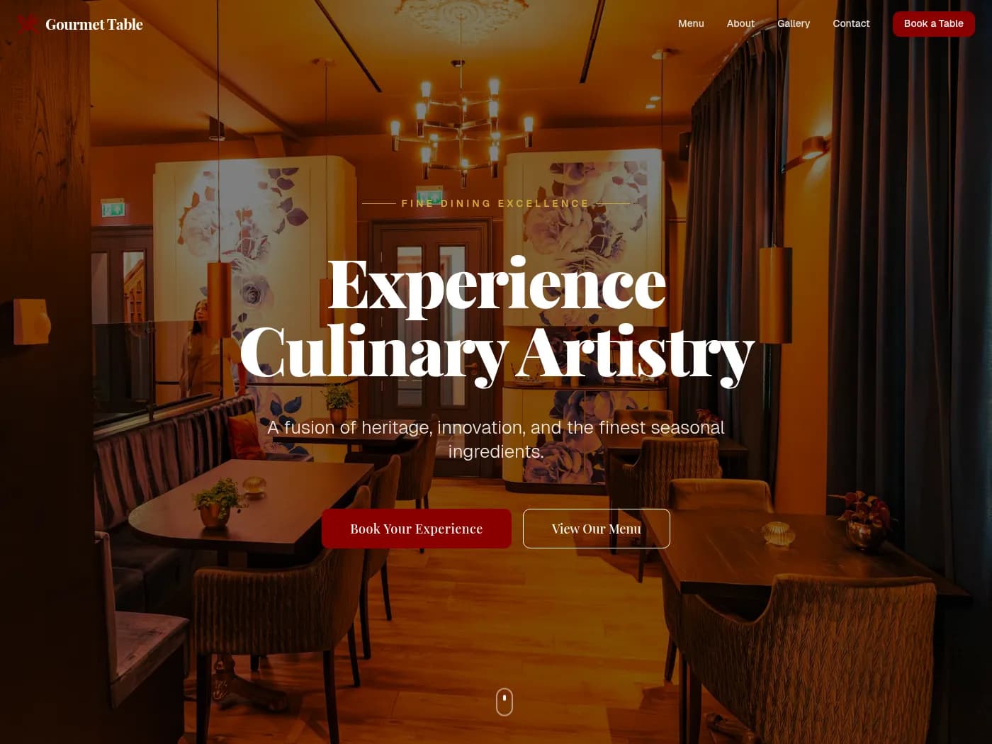 Gourmet Table Web