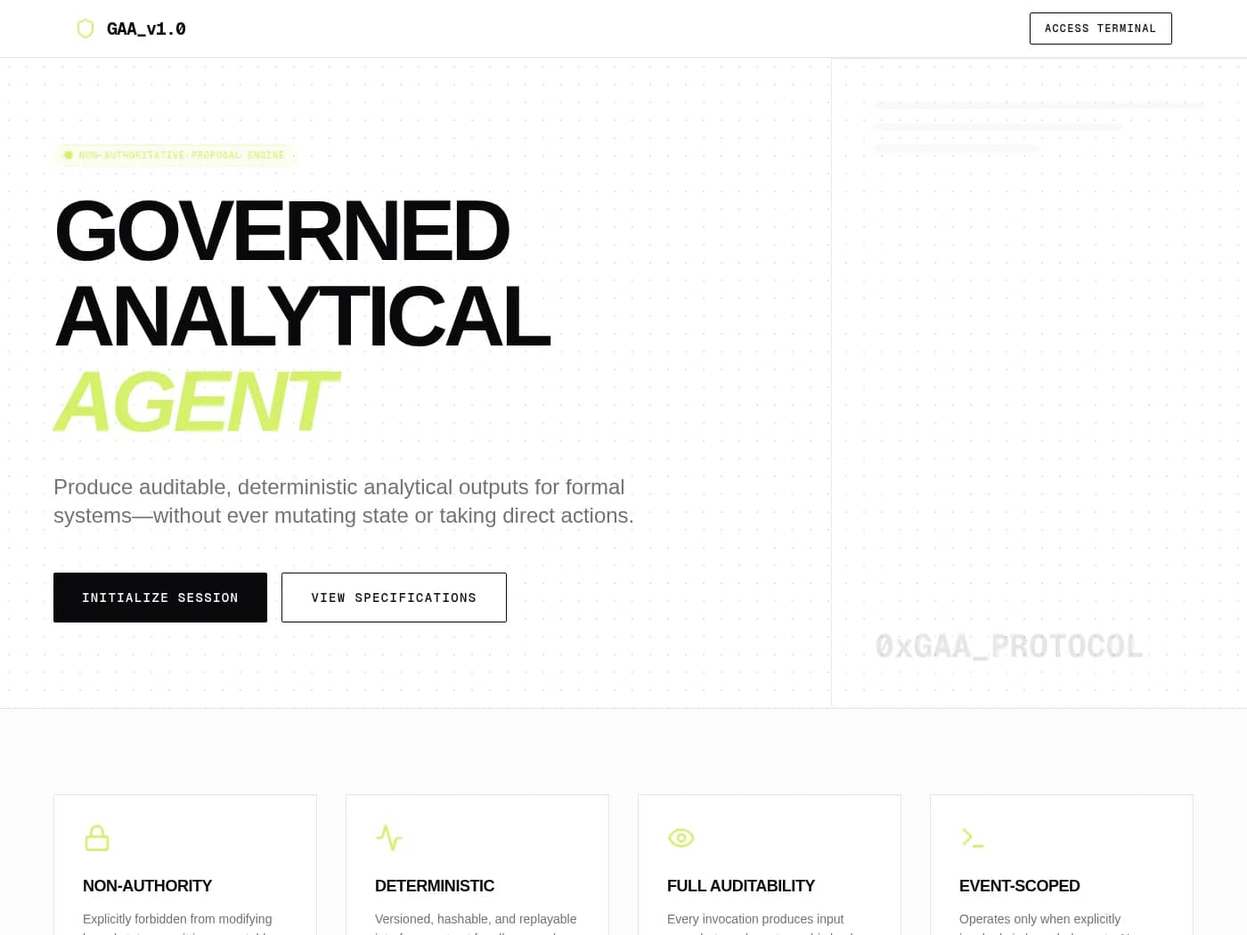 Governed Analytical Agent
