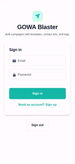 GOWA WhatsApp Blaster