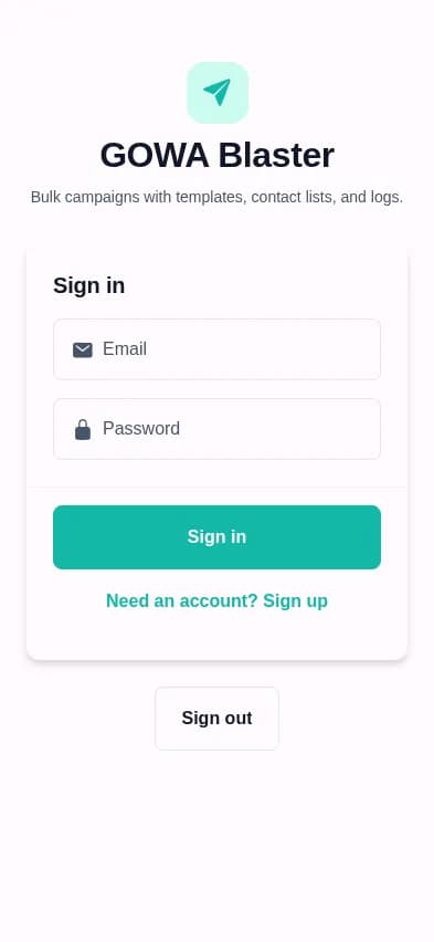 GOWA WhatsApp Blaster