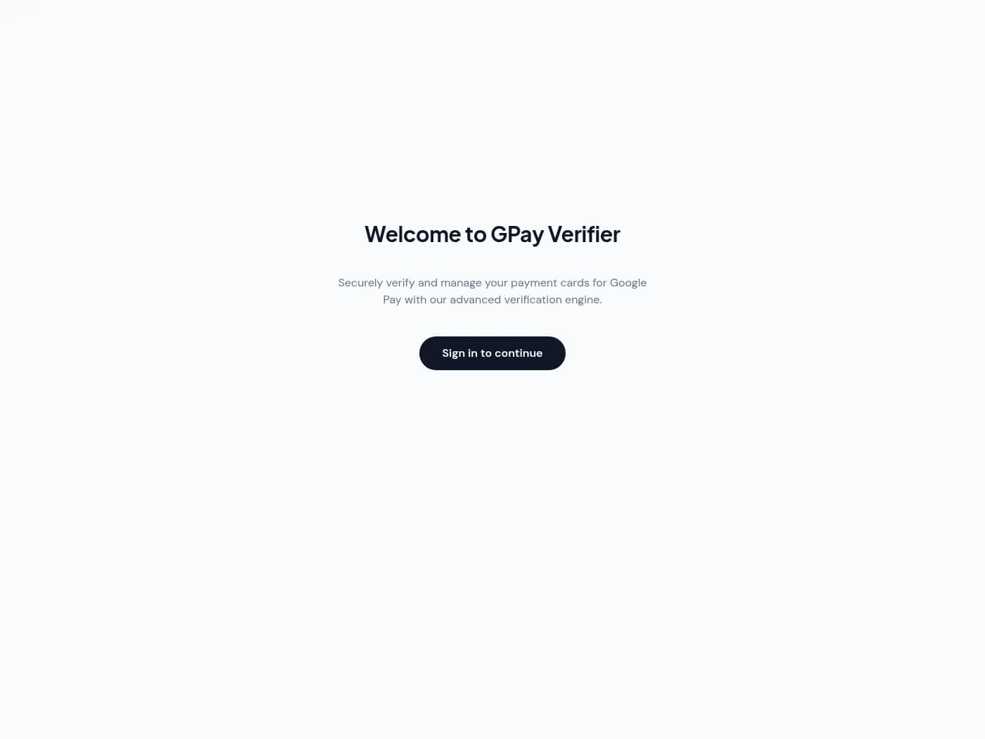 GPay Card Verifier