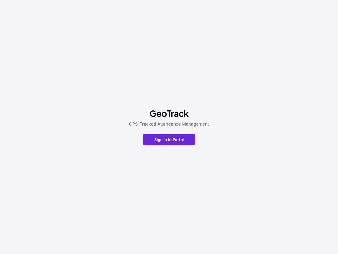 GeoTrack Attendance App