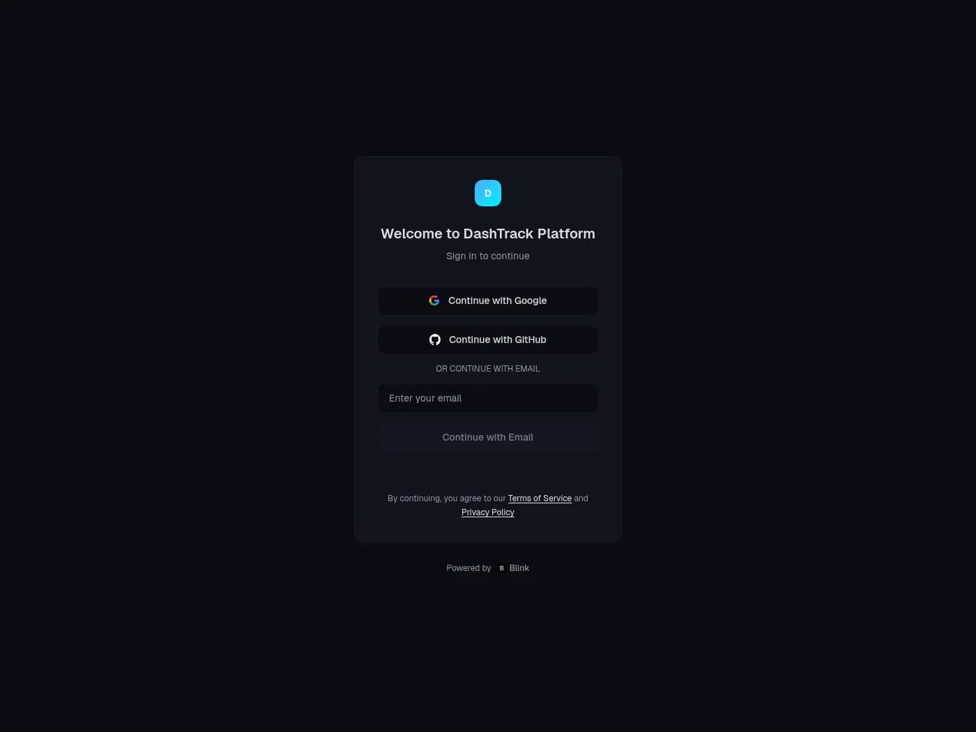 DashTrack Platform