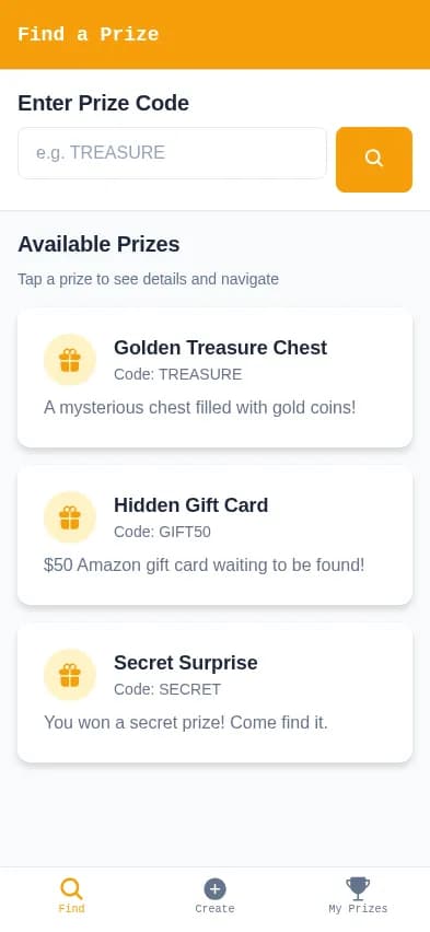 GeoPrize Hunt