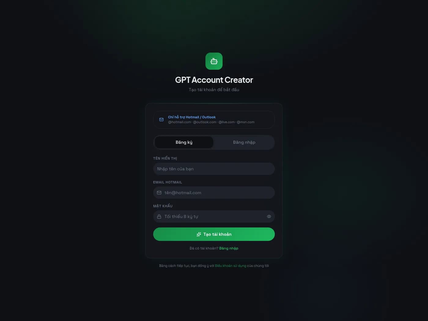 GPT Account Creator