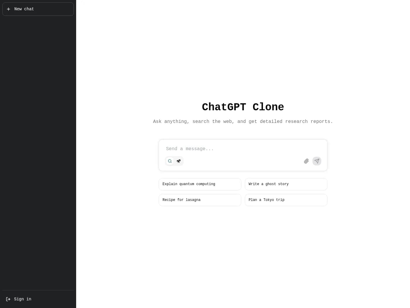 GPT Chat Clone