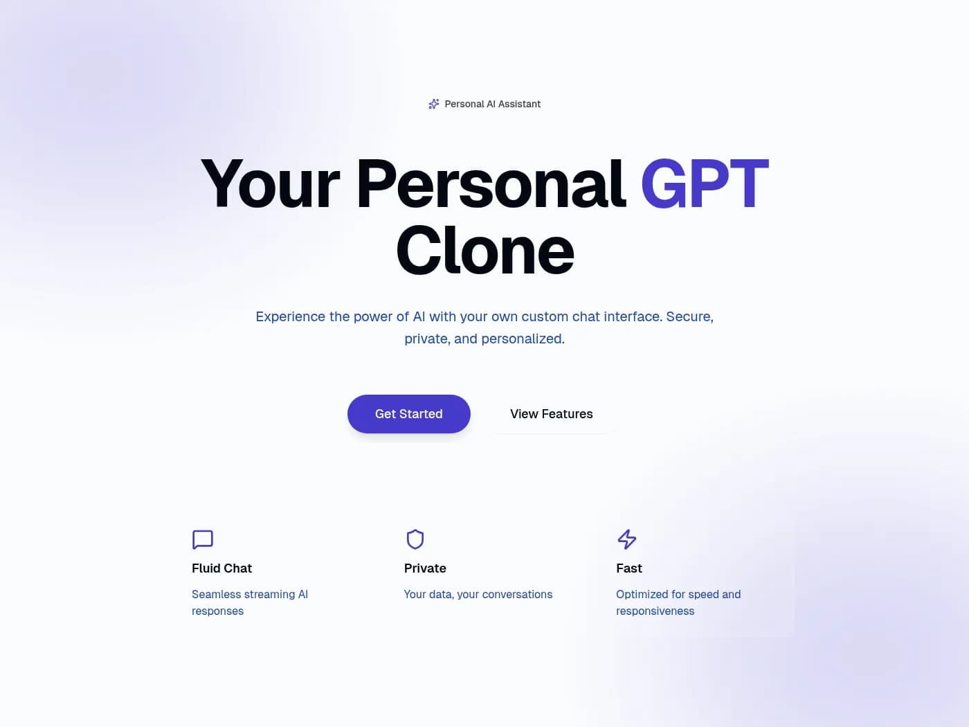 Personal GPT Chat Clone