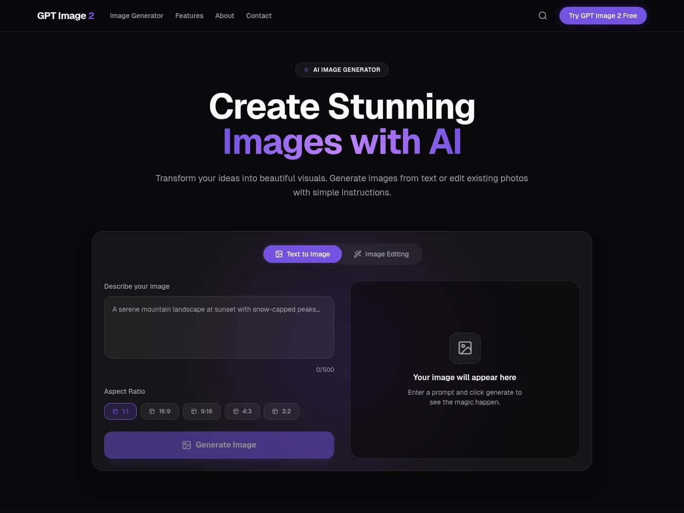 GPT Image Generator Clone