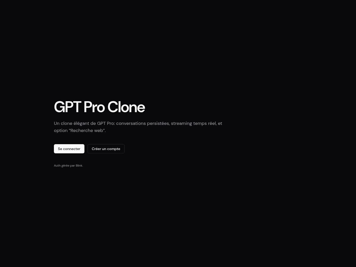 GPT Pro Clone