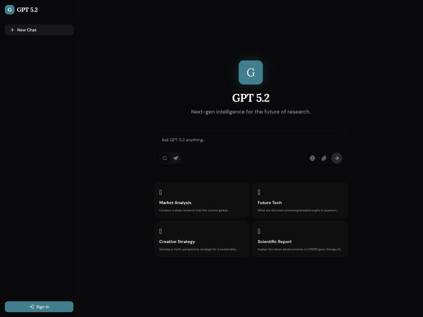 GPT 5.2 Chat Clone