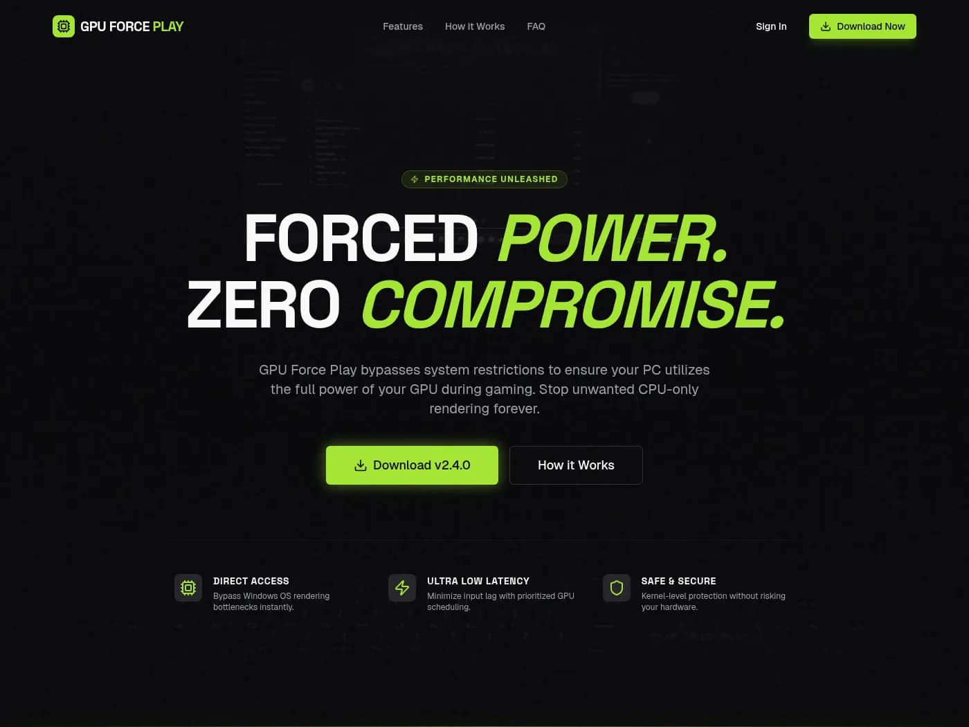 GPU Force Play