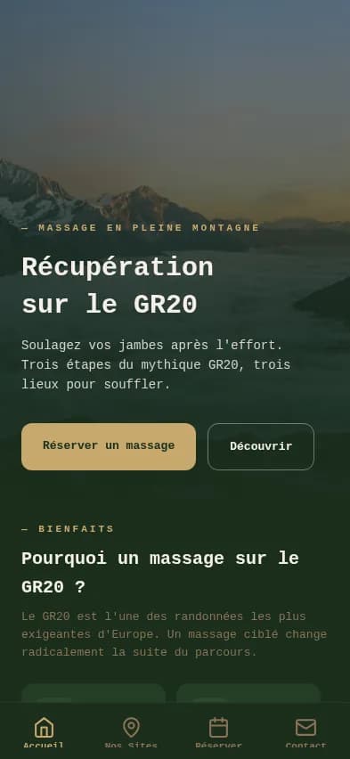 GR20 Massage Finder