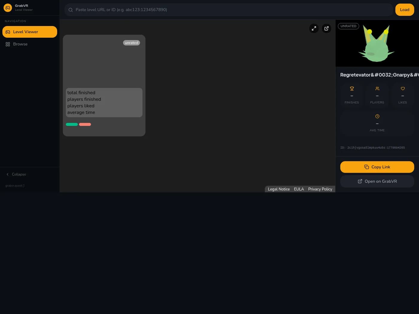 GrabVR Level Viewer