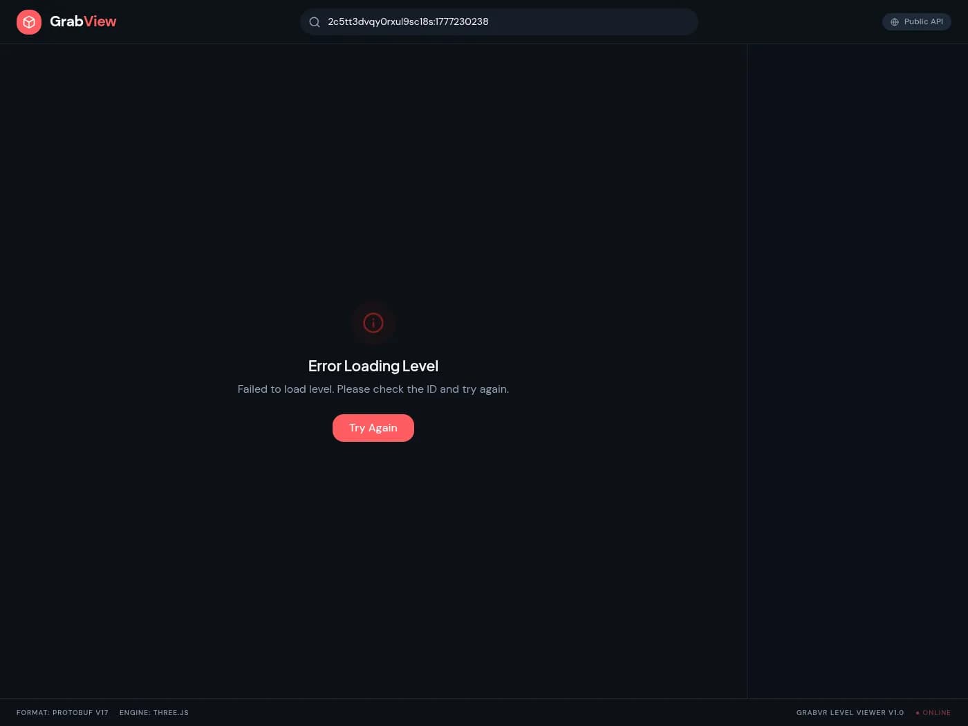 GrabVR Level Viewer