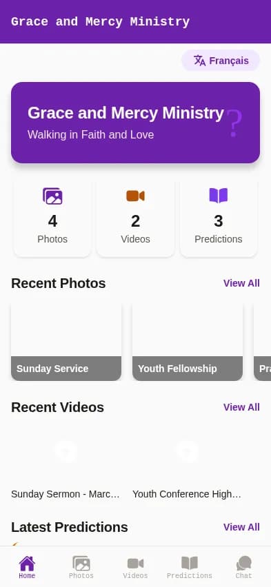Grace Mercy Ministry App