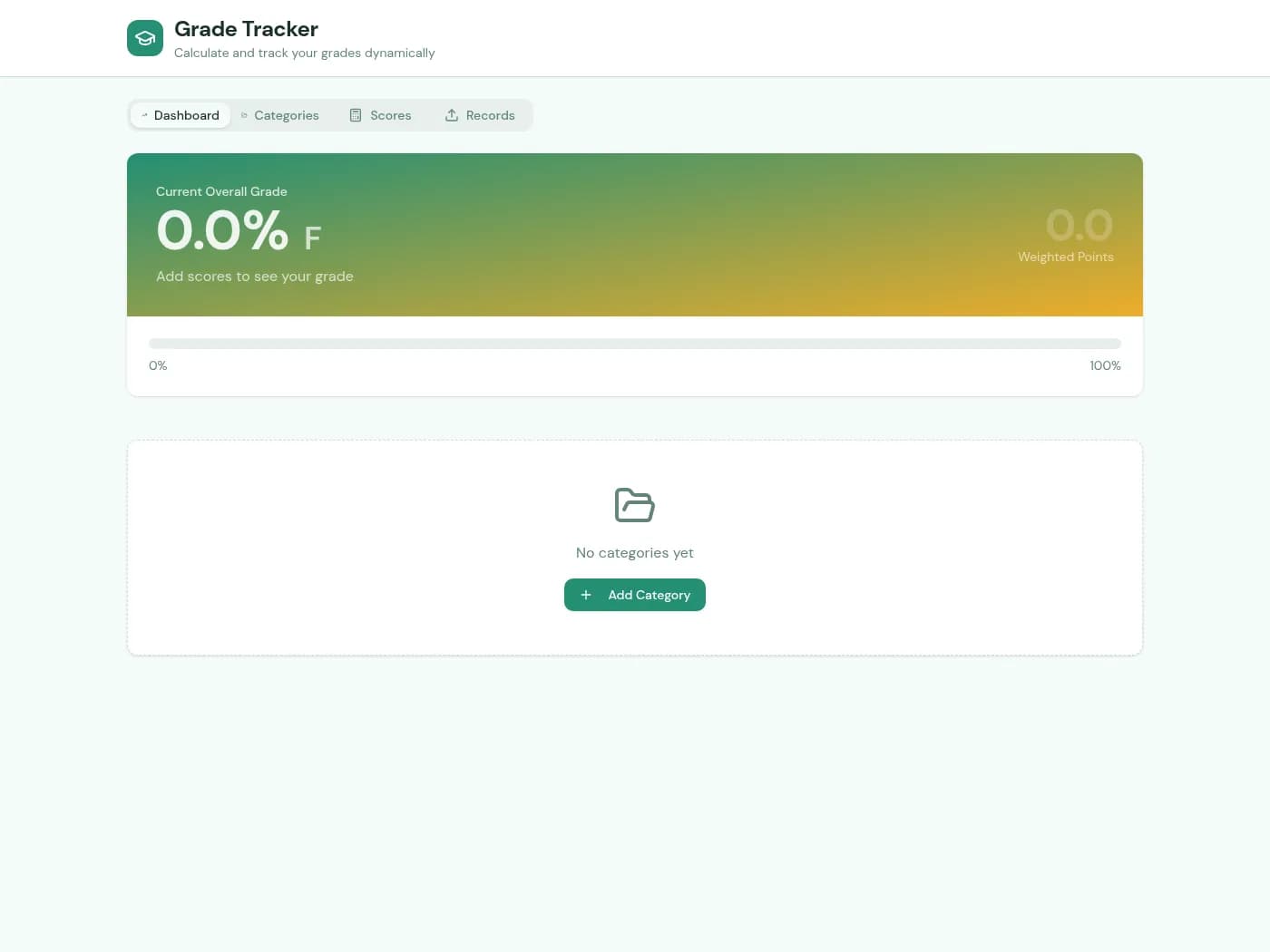 Test Grade Tracker