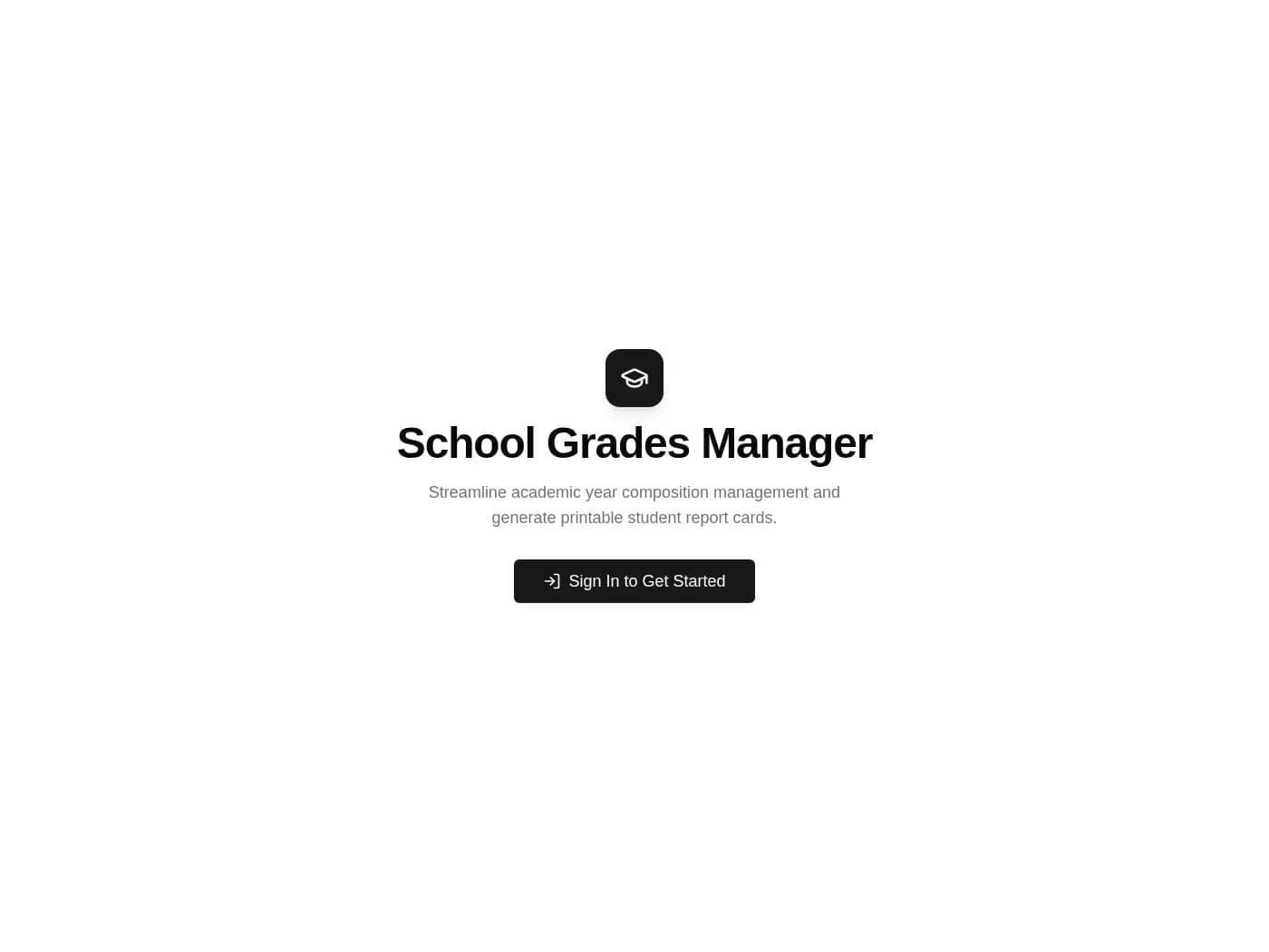 School Grades Manager