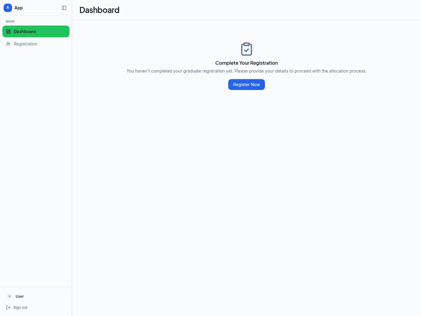Graduate Registry Portal