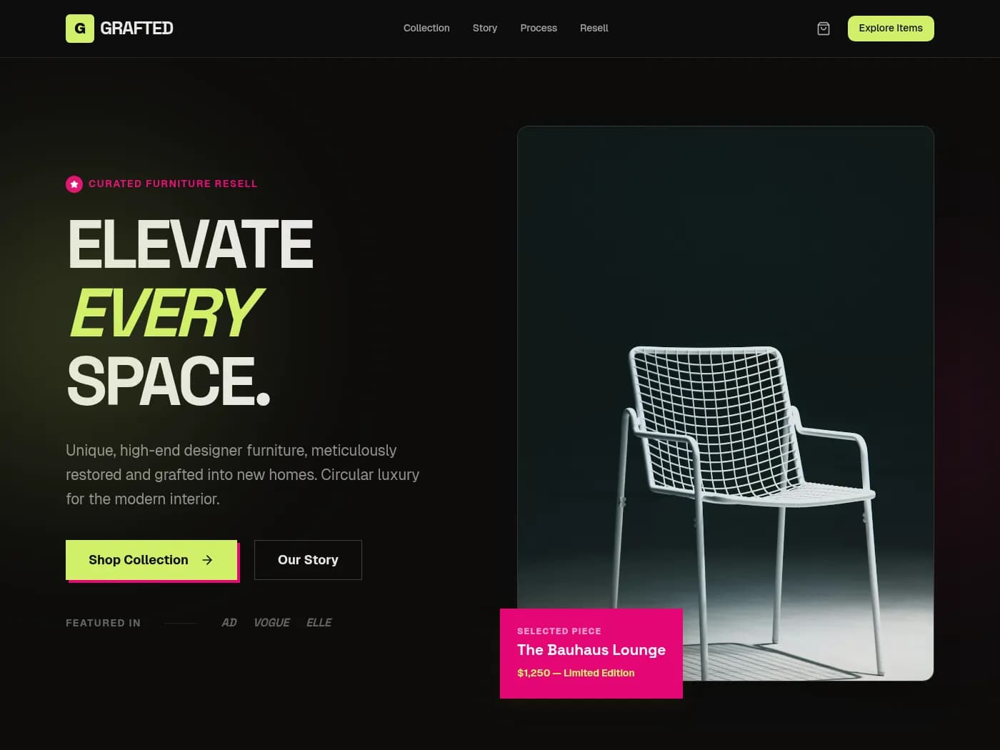 Grafted Landing Page