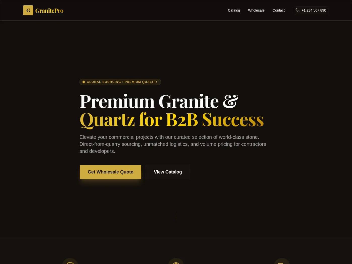 GranitePro B2B Landing