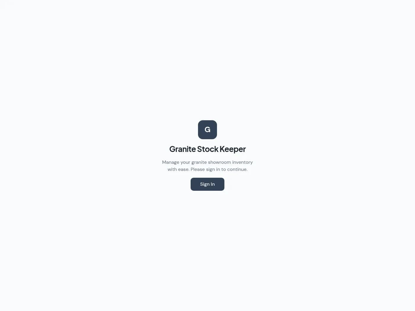 Granite Stock Keeper