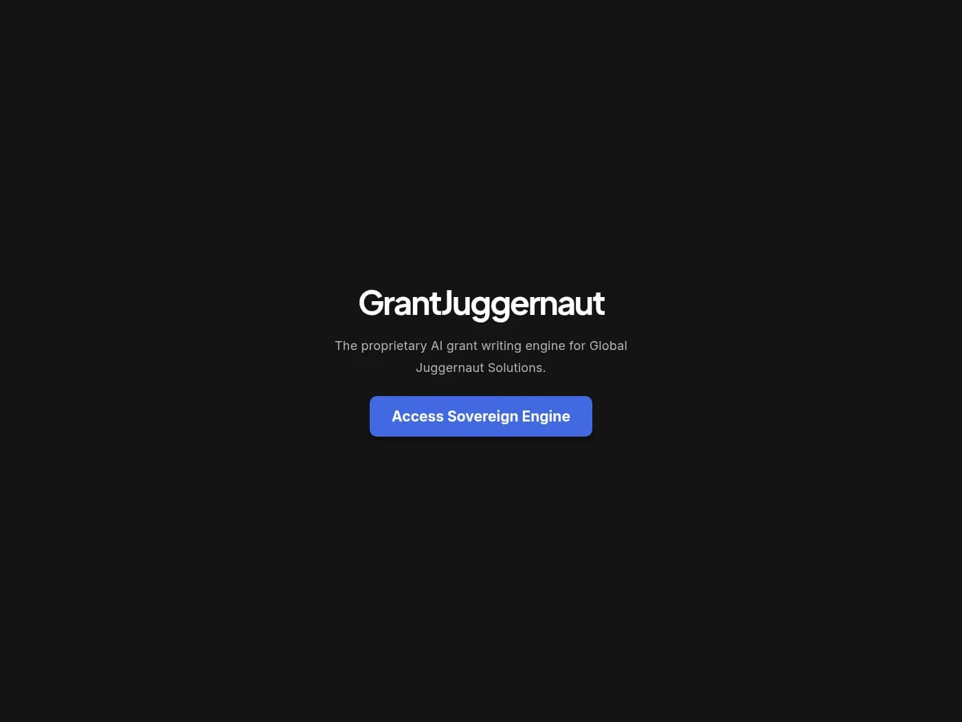 GrantJuggernaut SaaS Platform