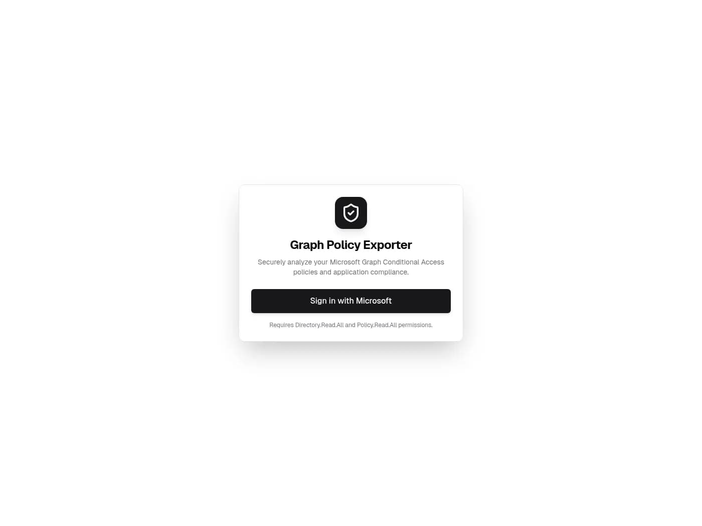 Graph Policy Exporter