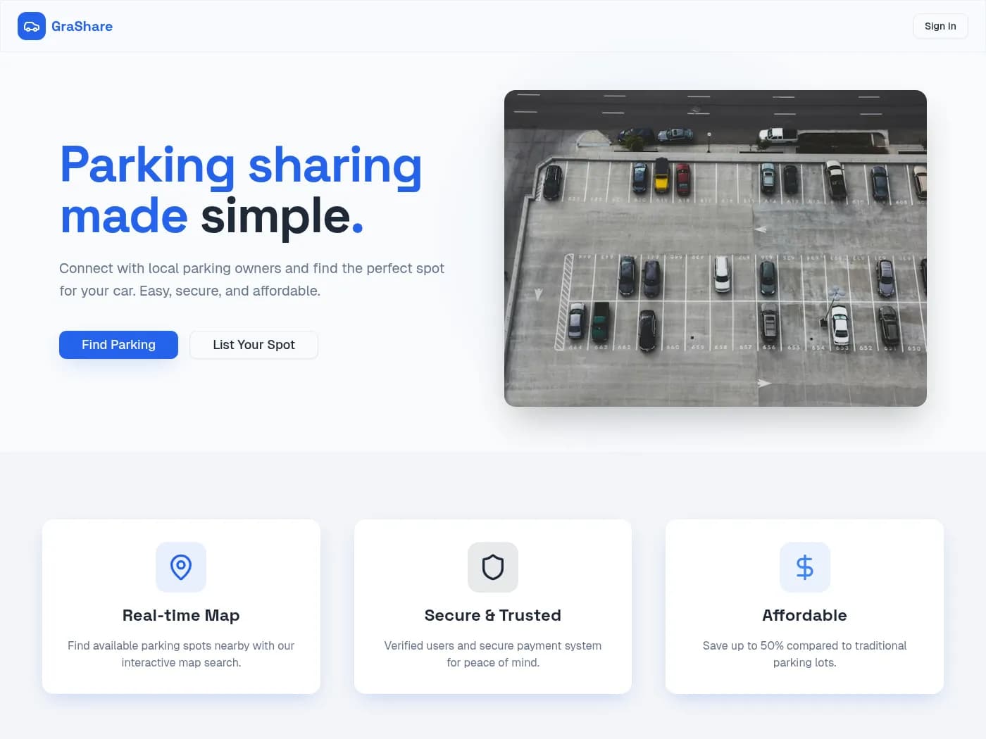 GraShare Parking Platform