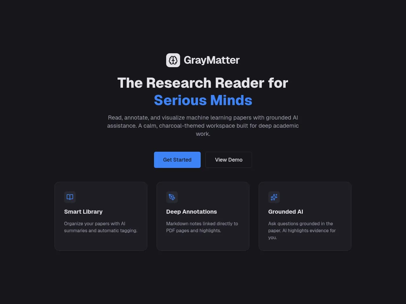 GrayMatter Research Reader
