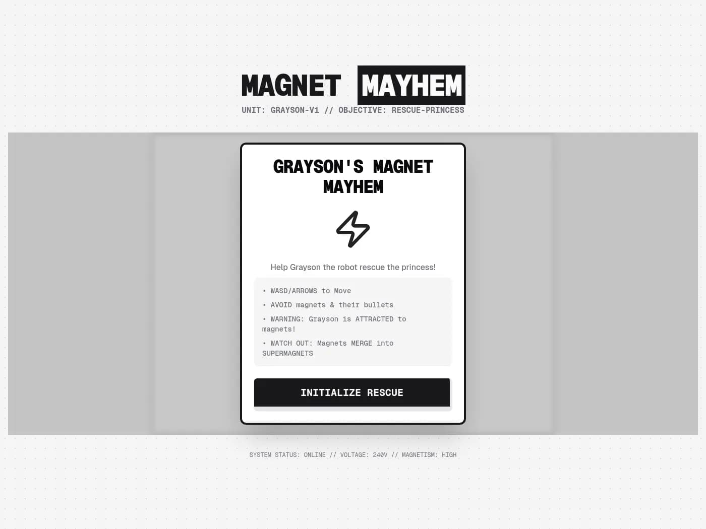 Grayson's Magnet Mayhem