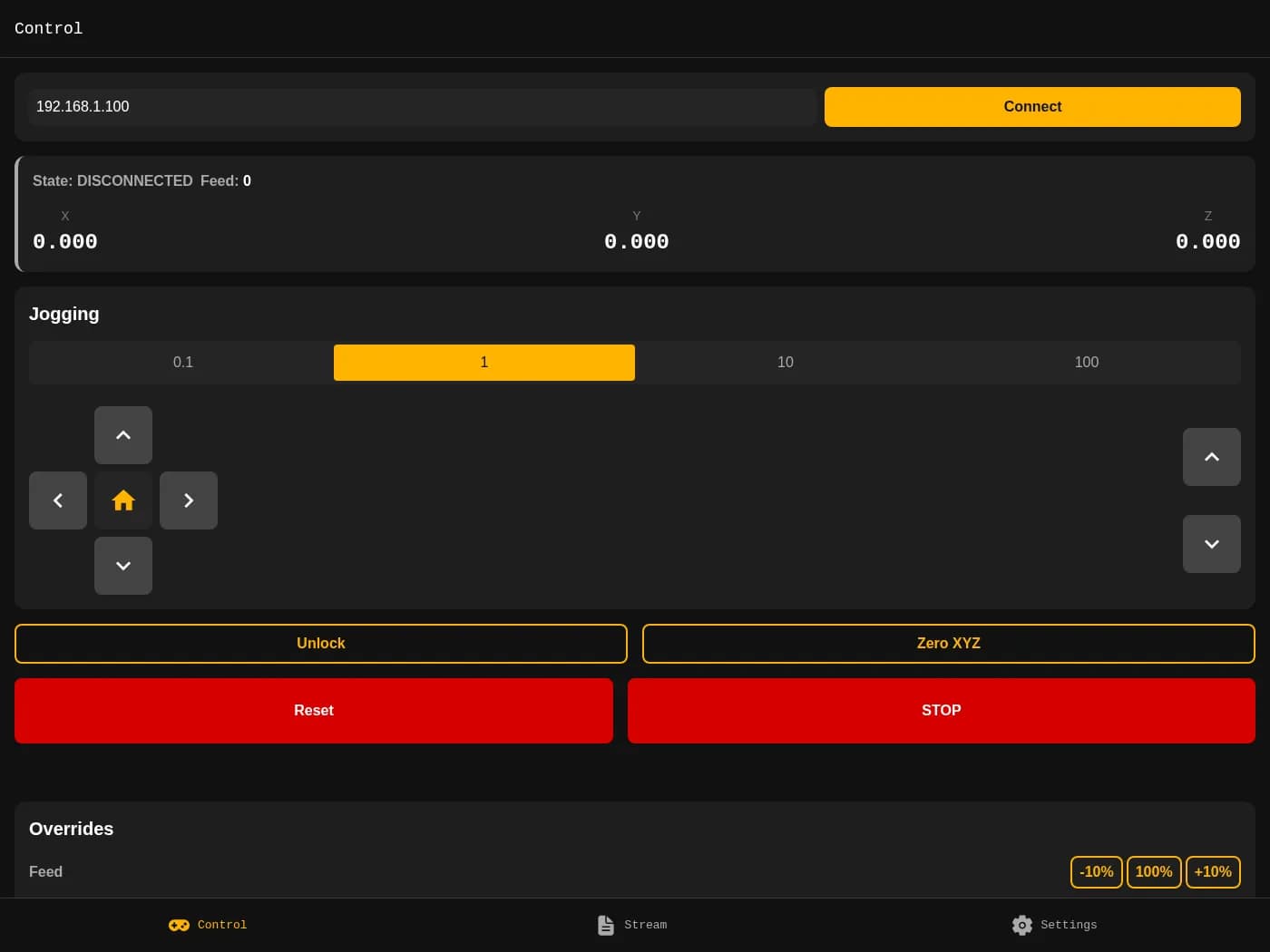 GRBL Controller Web