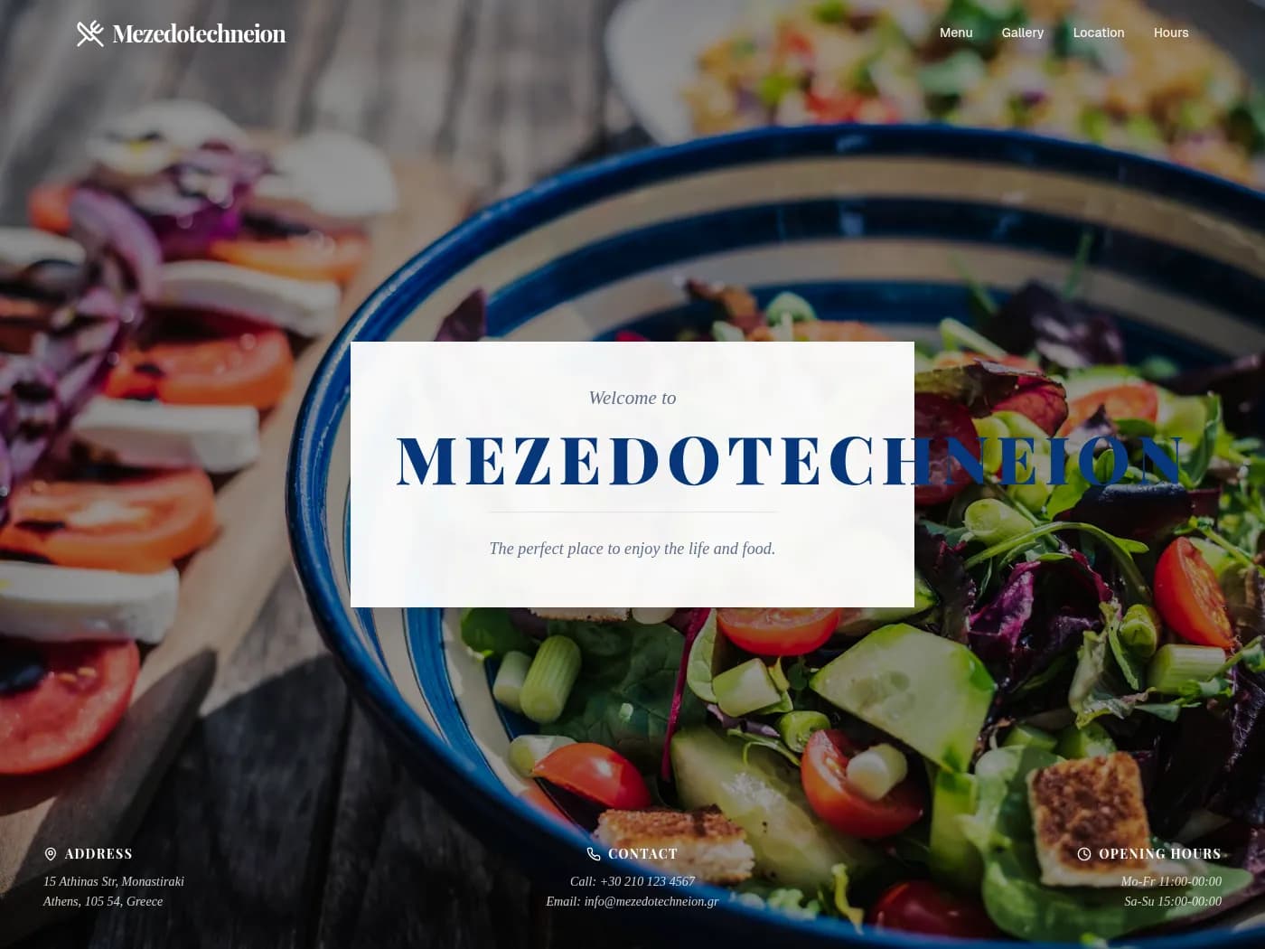 Mezedotechneion Greek Bistro