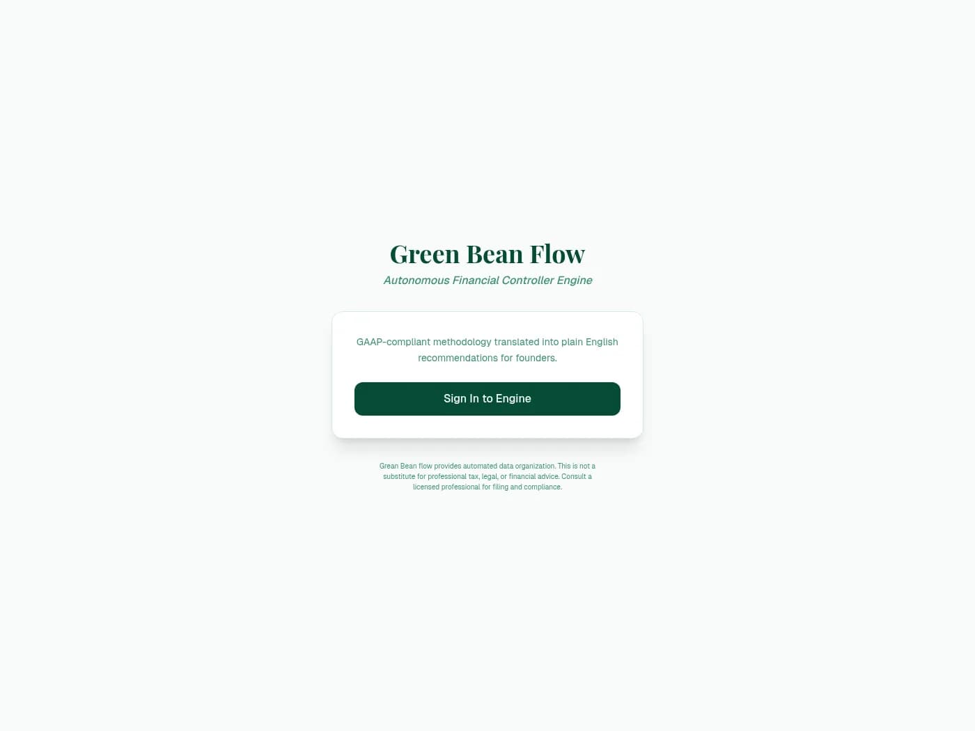 Green Bean Flow Engine