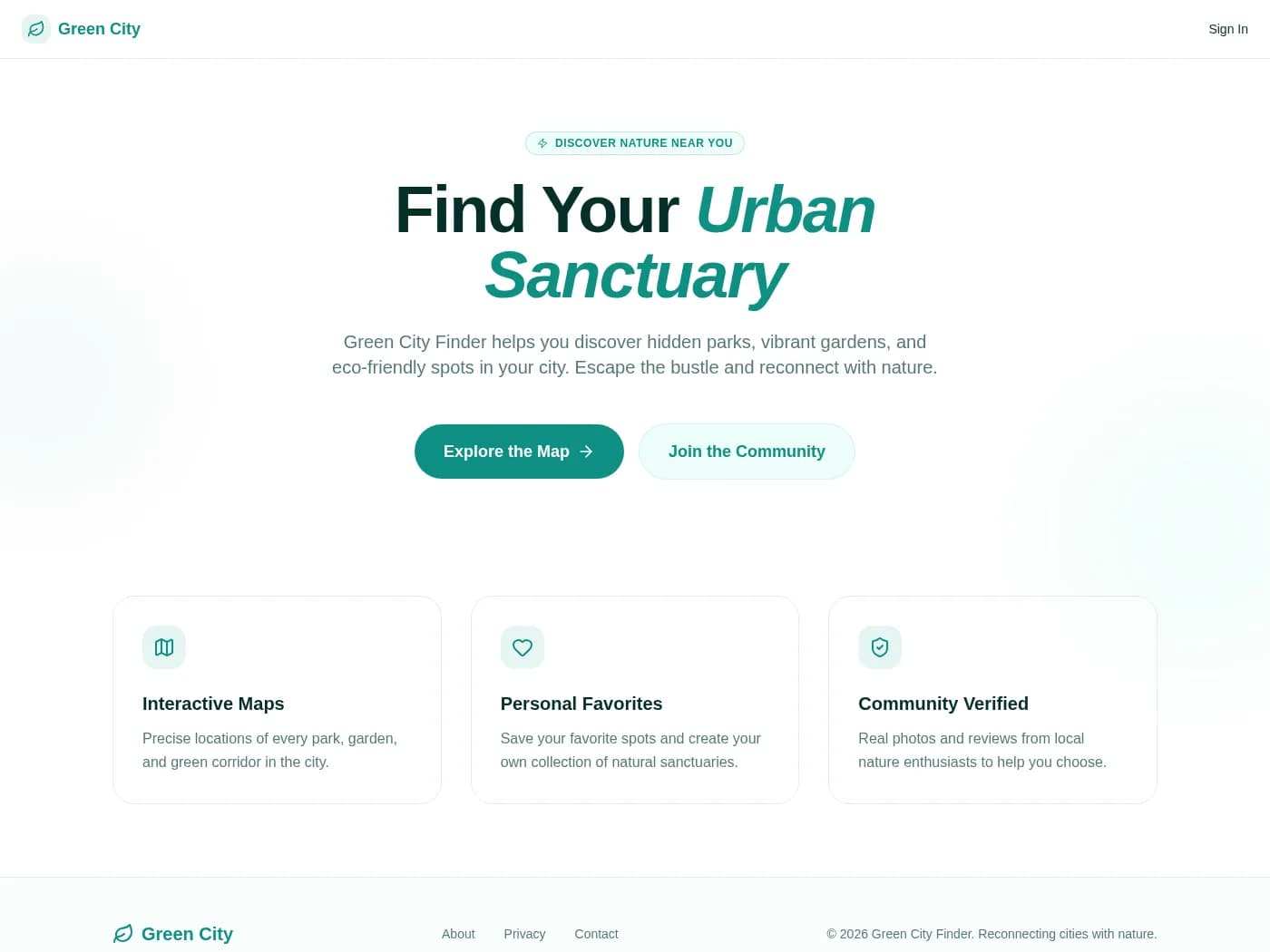 Green City Finder