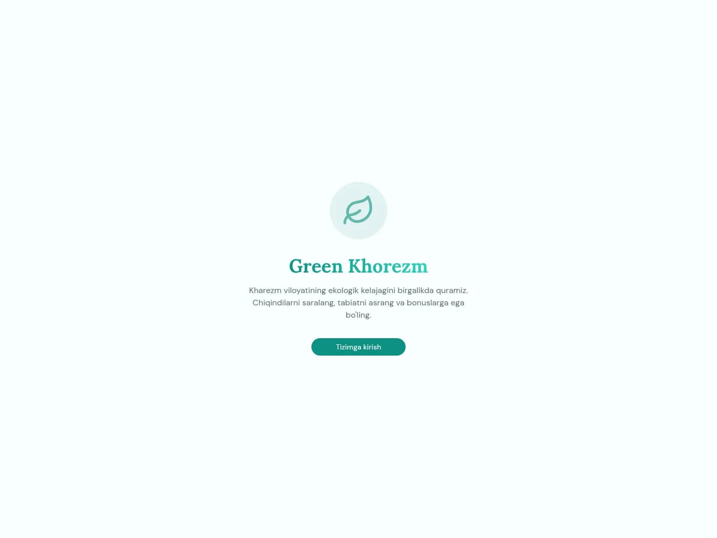 Green Khorezm Platform