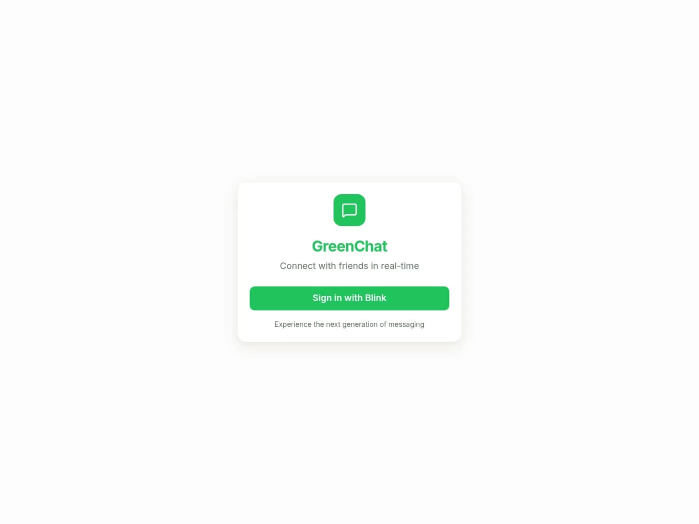 GreenChat Messenger