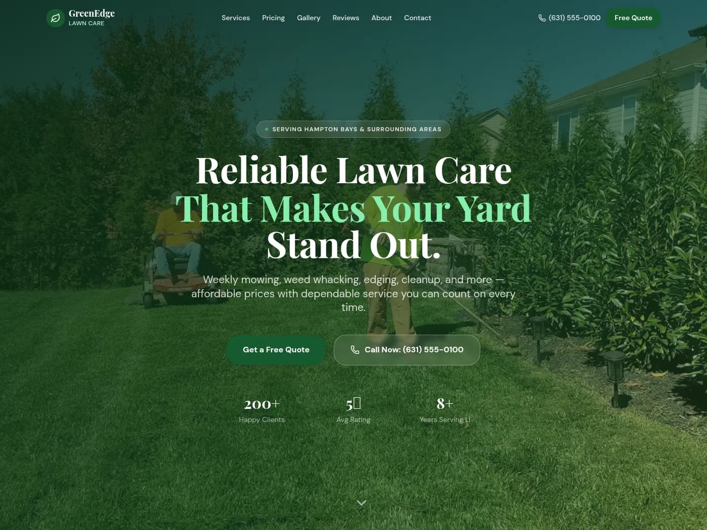 GreenEdge Lawn Website