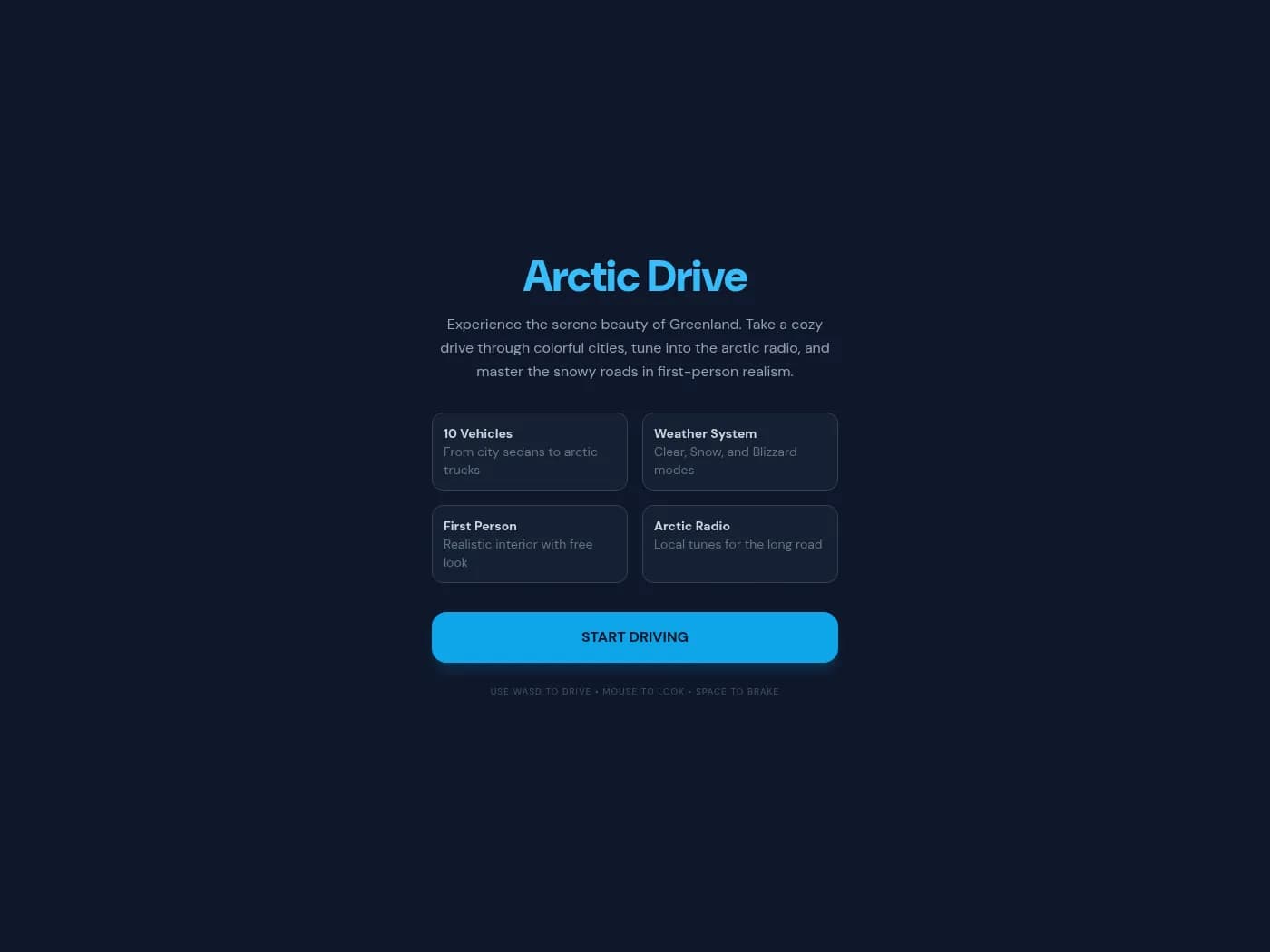 Greenland Drive Simulator
