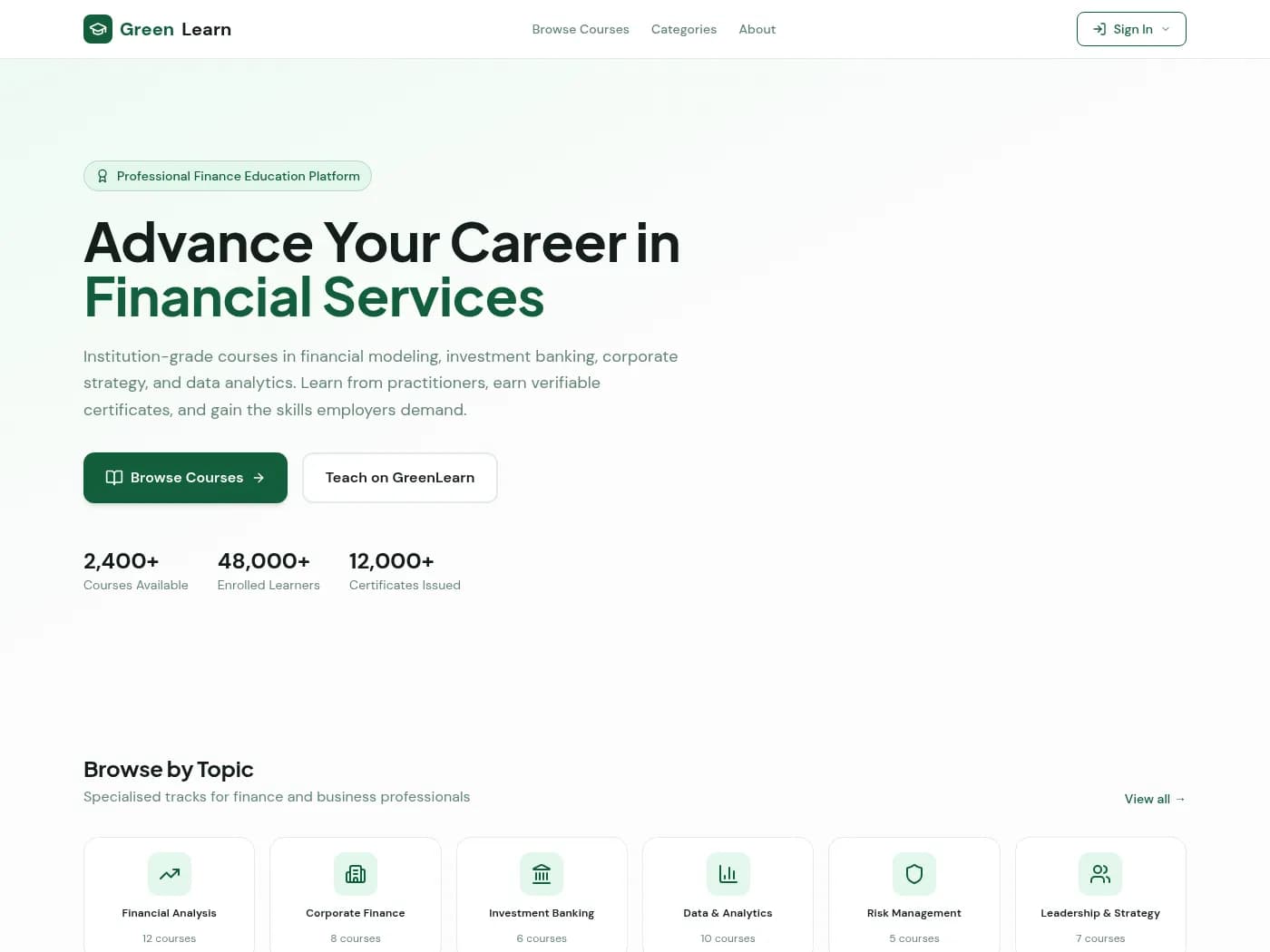 GreenLearn Platform