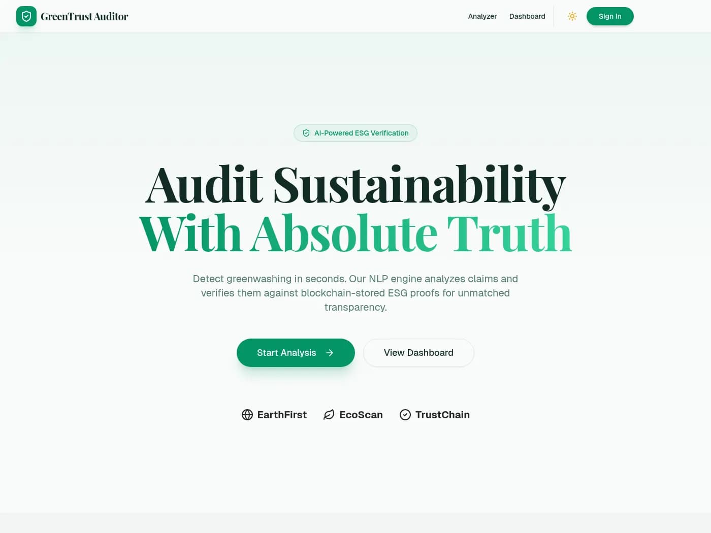 GreenTrust Auditor