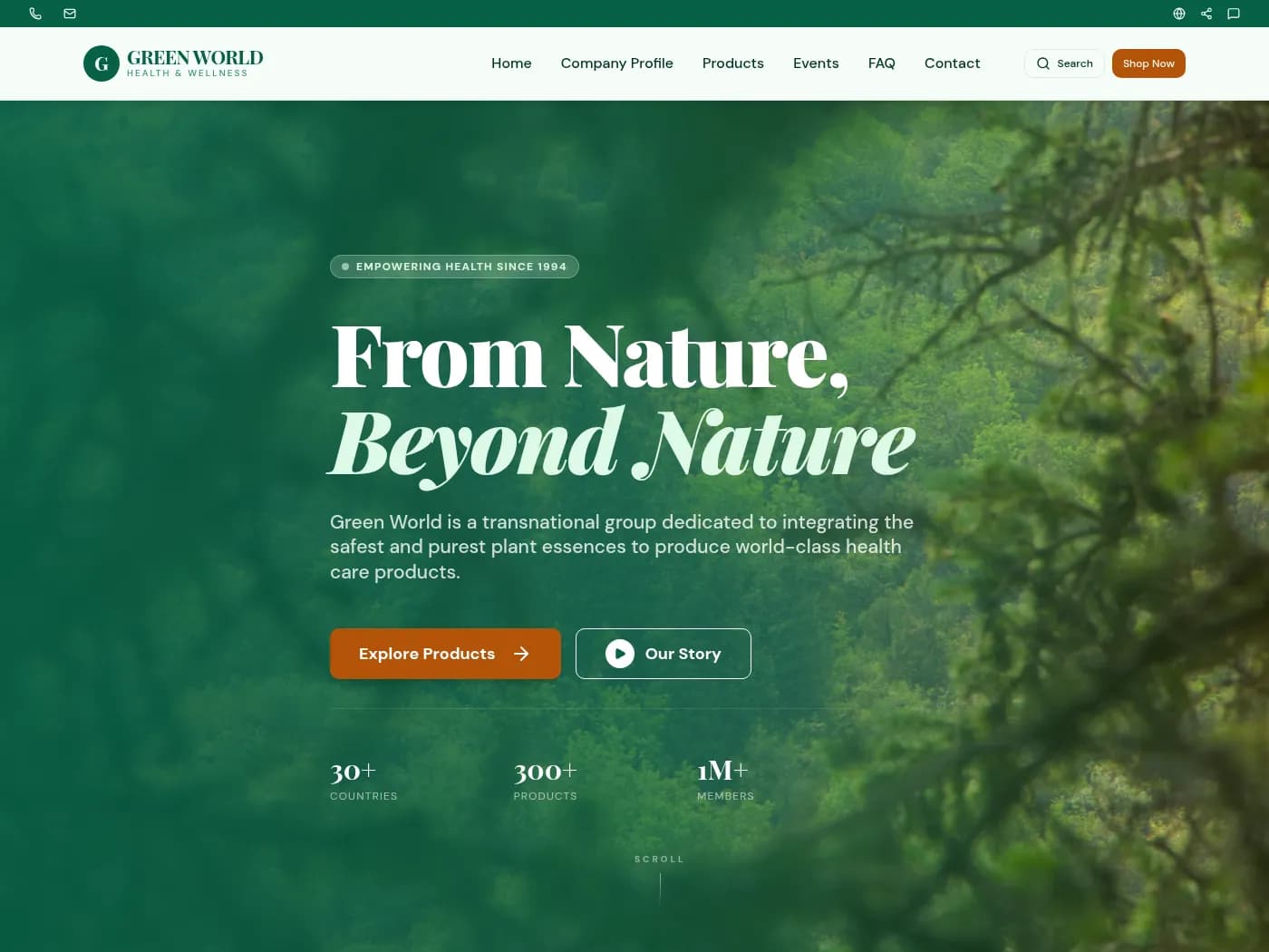Green World Web Clone