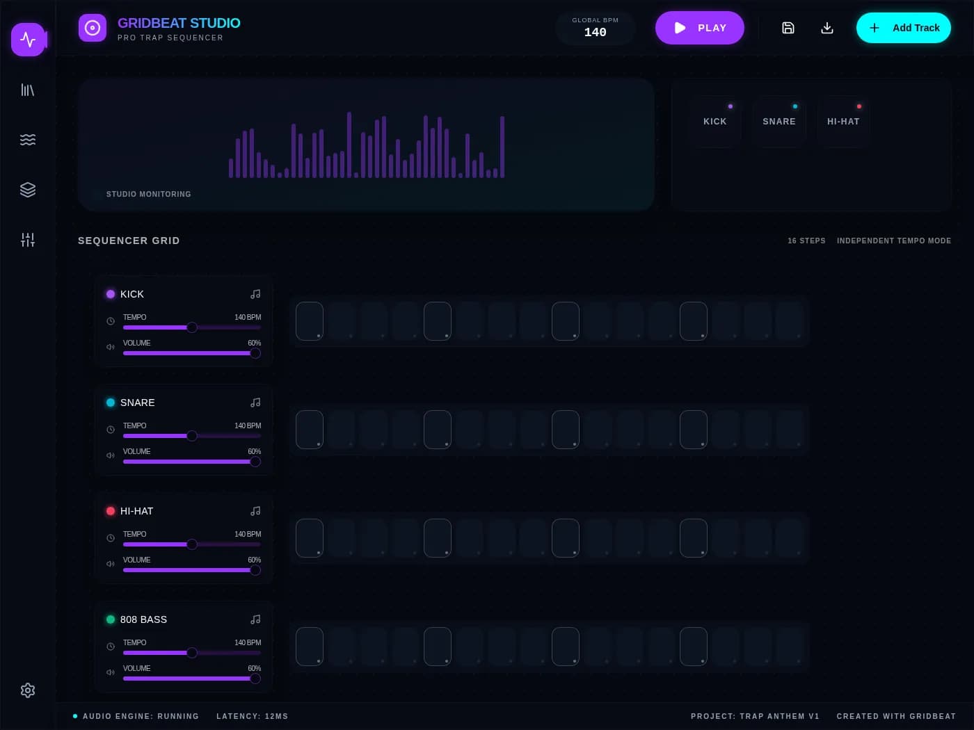 GridBeat Maker Studio