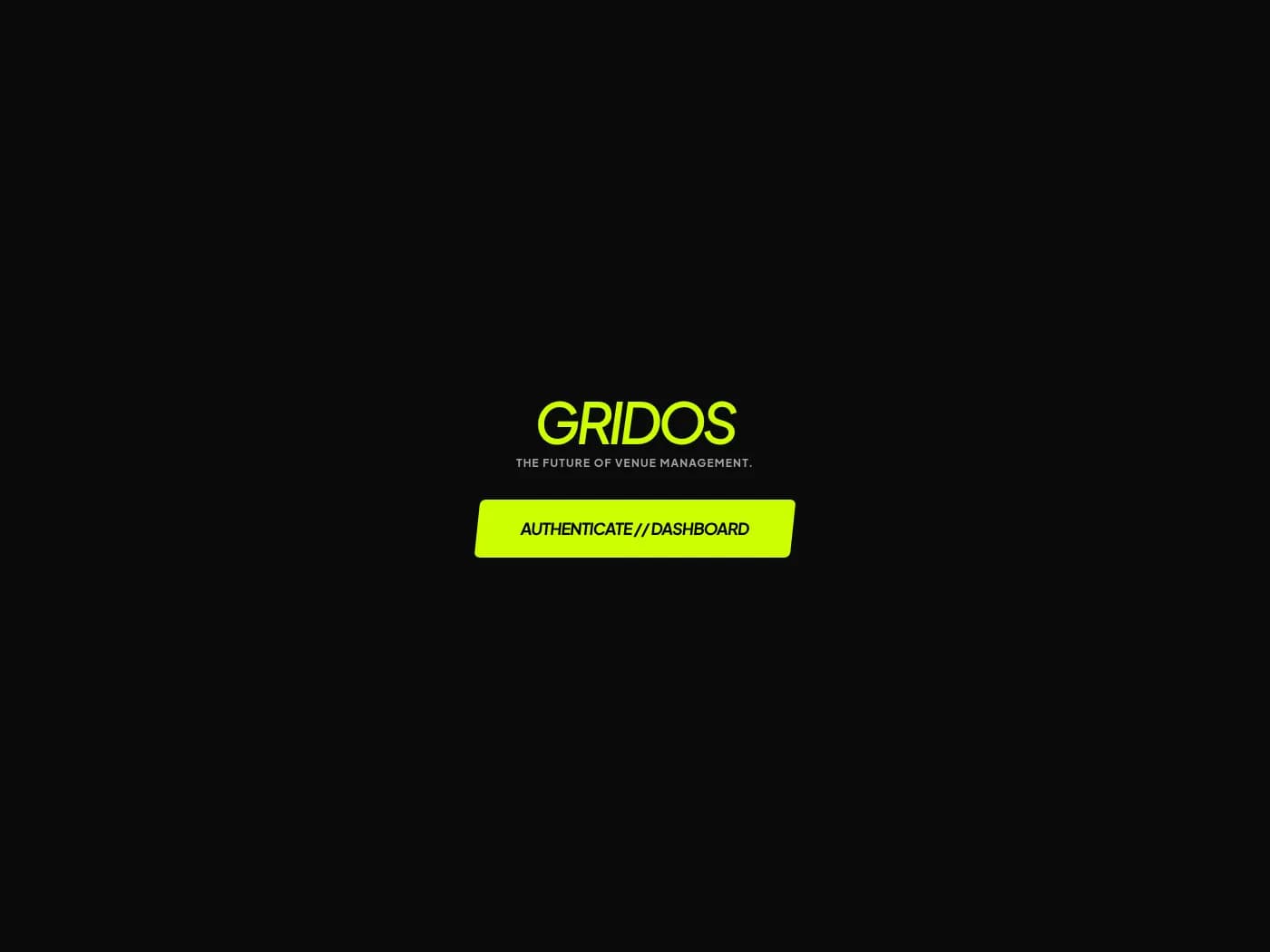 GridOS Venue Manager