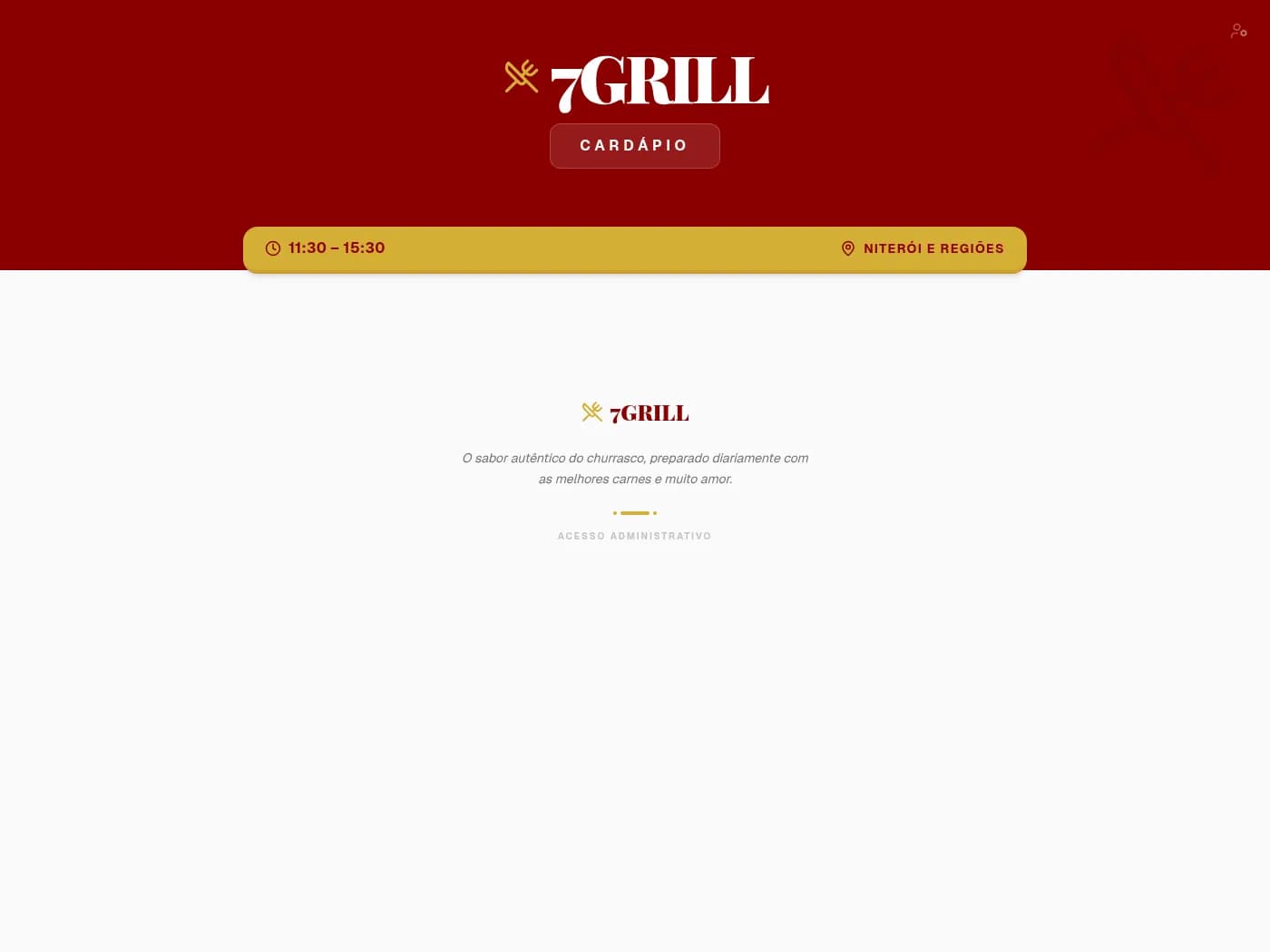 7 Grill Admin Panel
