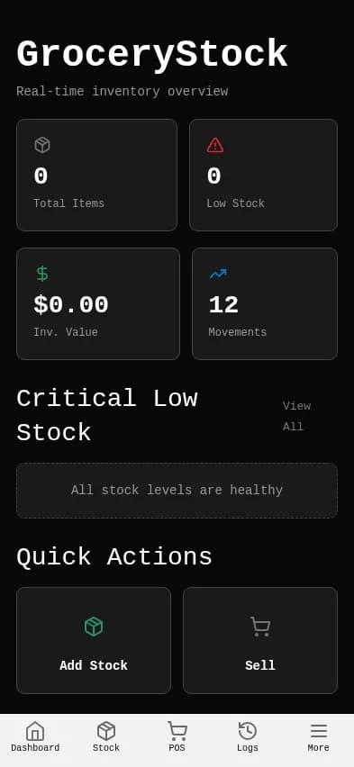 GroceryStock Mobile