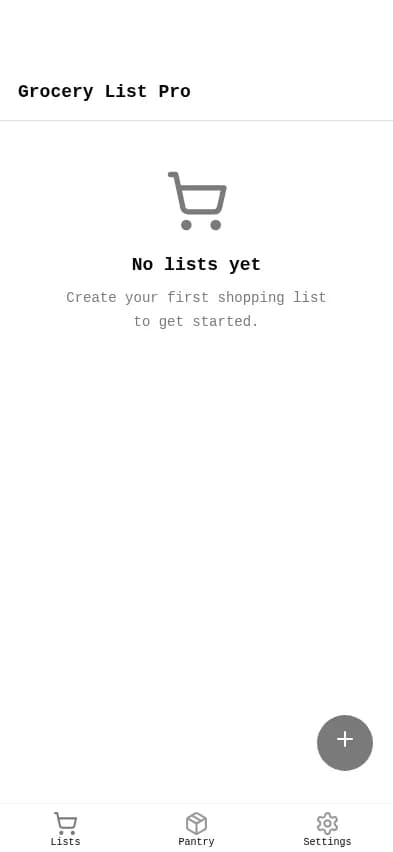 Grocery List Pro