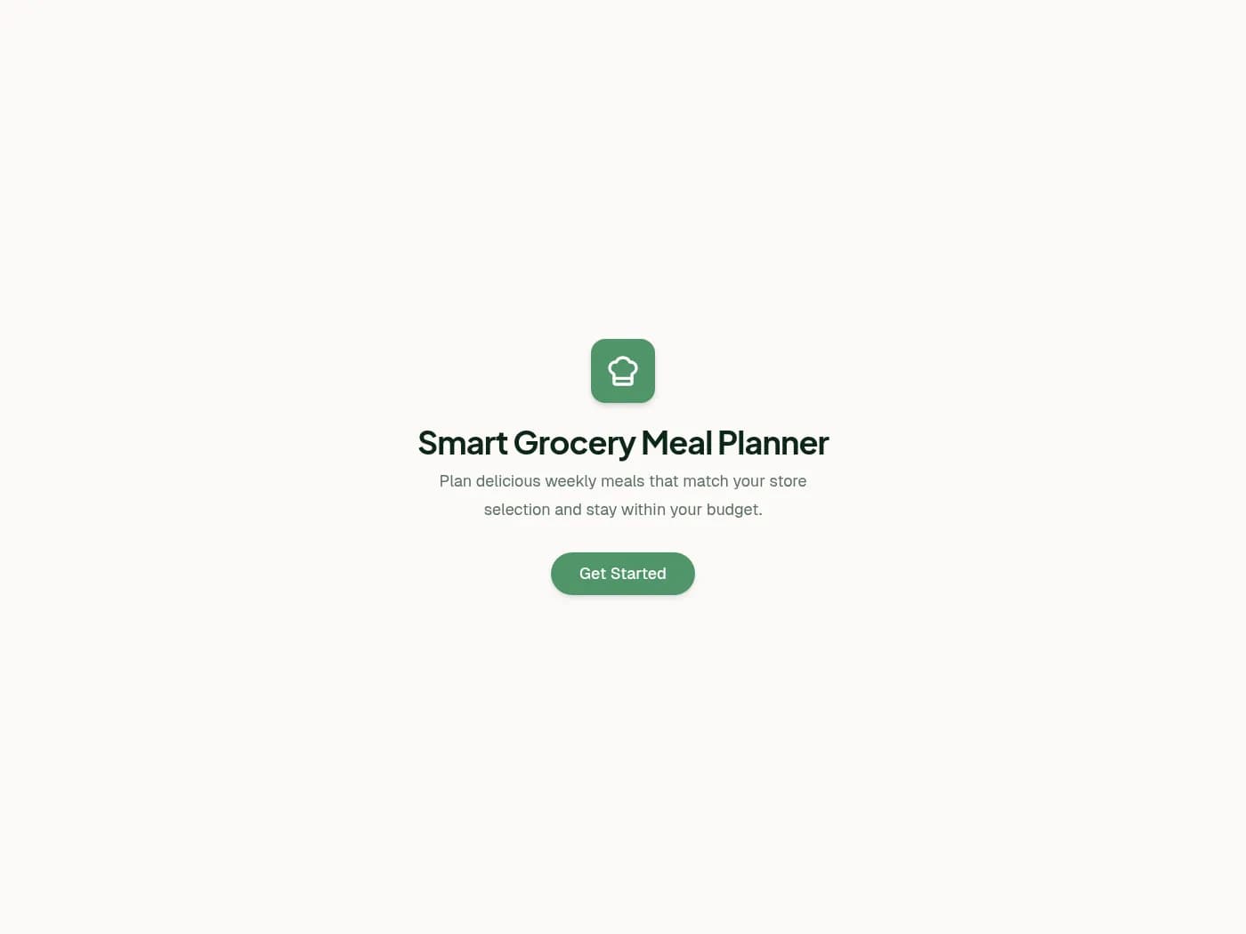 Smart Grocery Meal Planner