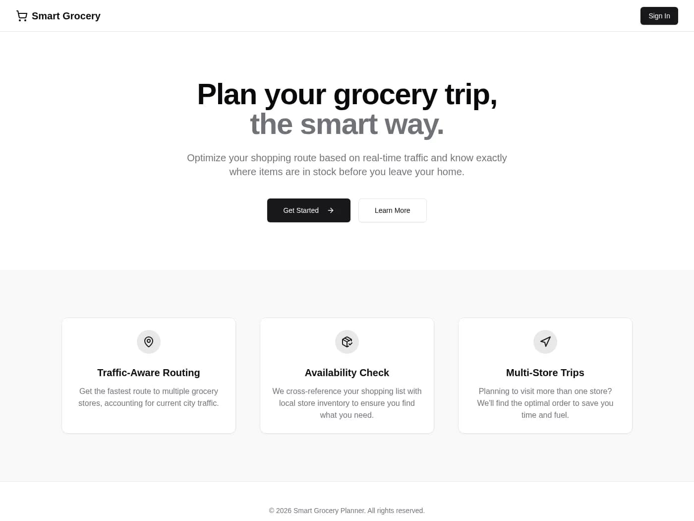 Smart Grocery Planner